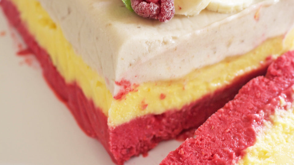 Fruity Trio Ice-cream Slice – Food to Nourish