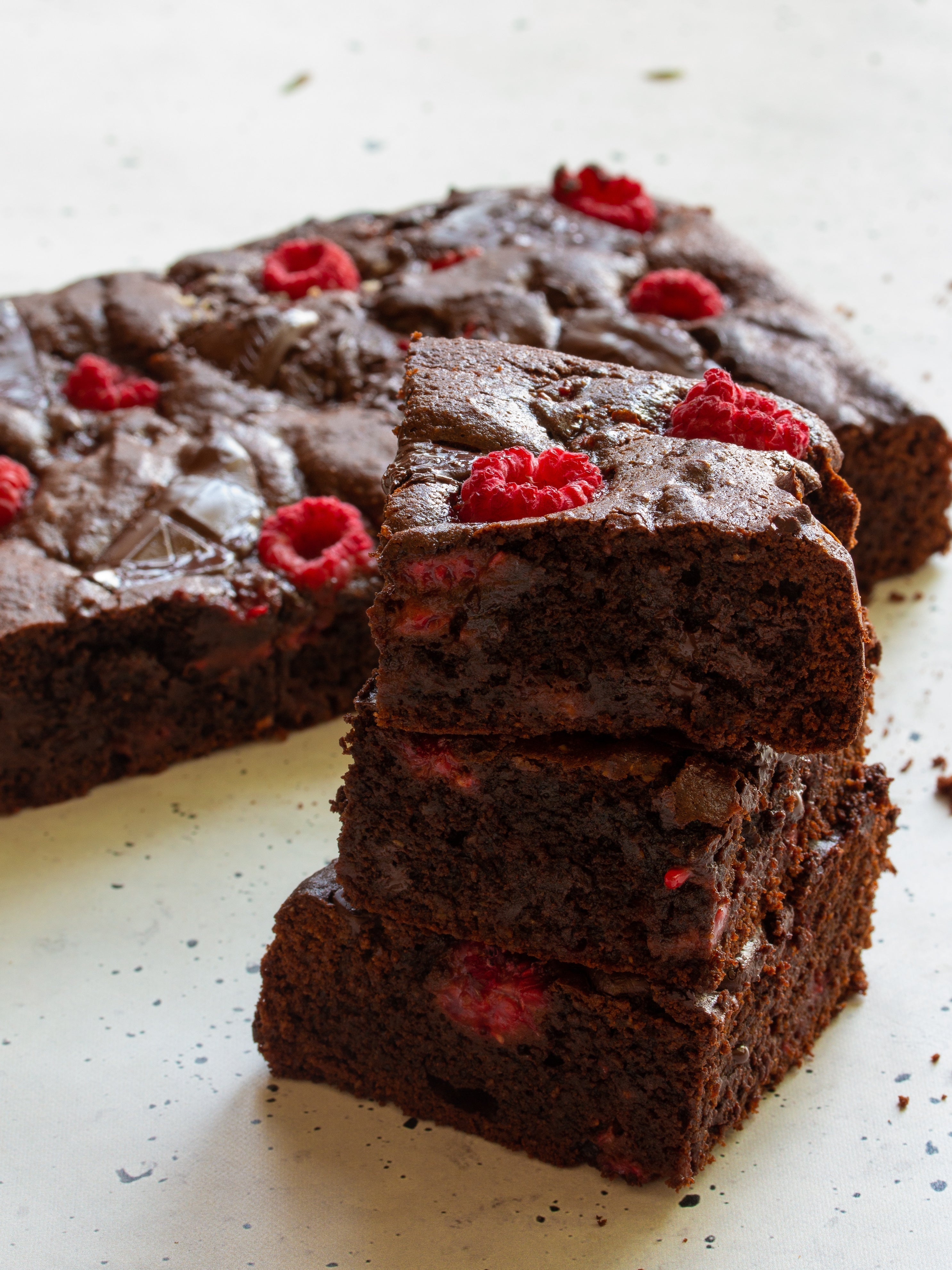 Dark Chocolate Raspberry Brownies – Food to Nourish
